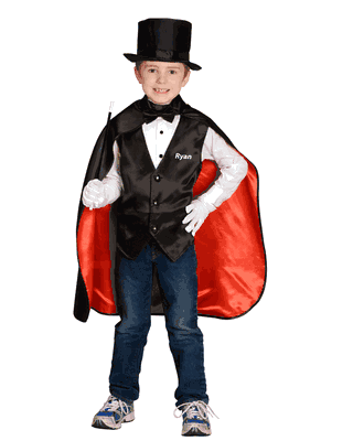 Personalized Child Magician Costume, Magician Costumes