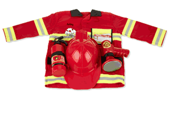 Personalized Fire Fighter Costume Set - Melissa and Doug