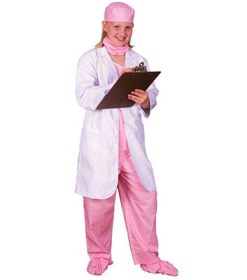 Personalized Kids Pink Doctor Costume - Girls Physician Costume