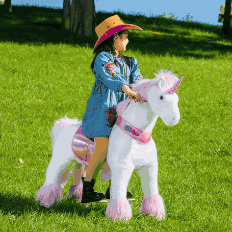 Pony Cycle Pink Unicorn Ride On X-Large