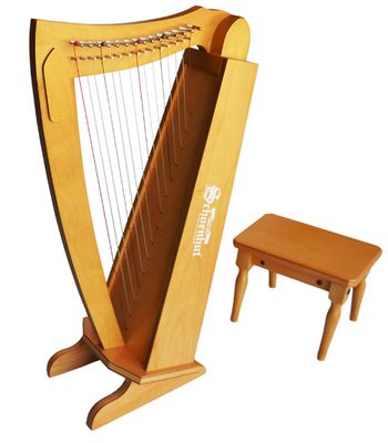 Schoenhut Child Harp, Toy Harp