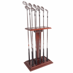 Golf Club Putter Wall Display Case, Rack, Stand, Box