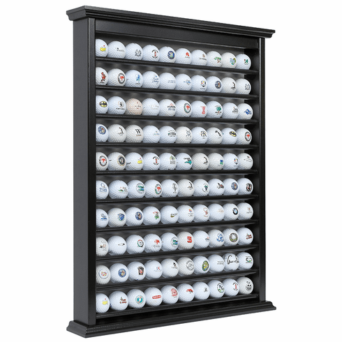 100 Golf Ball Display Rack - Black | Great Golf Memories
