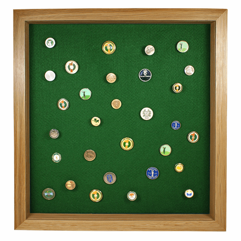 100 Golf Ball Marker Display - Oak