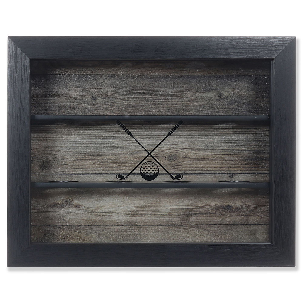 12 Golf Ball Shadow Box Display Case