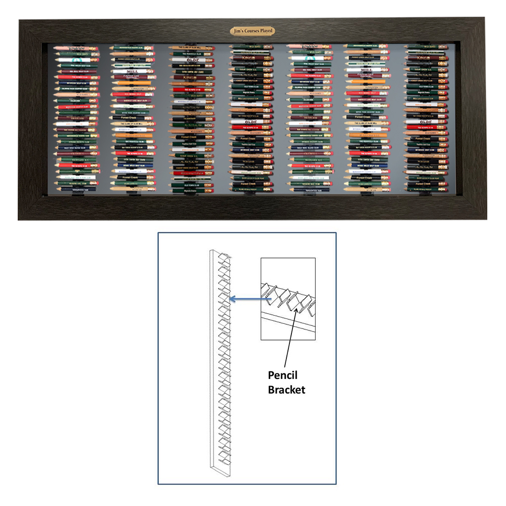 175 Golf Pencil Display Case | Great Golf Memories