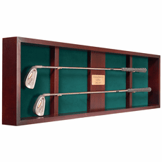Golf Club Putter Wall Display Case, Rack, Stand, Box