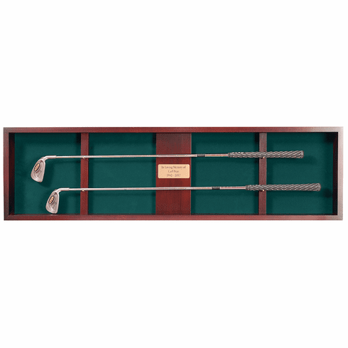 2 Golf Club Shadow Box Display | Great Golf Memories