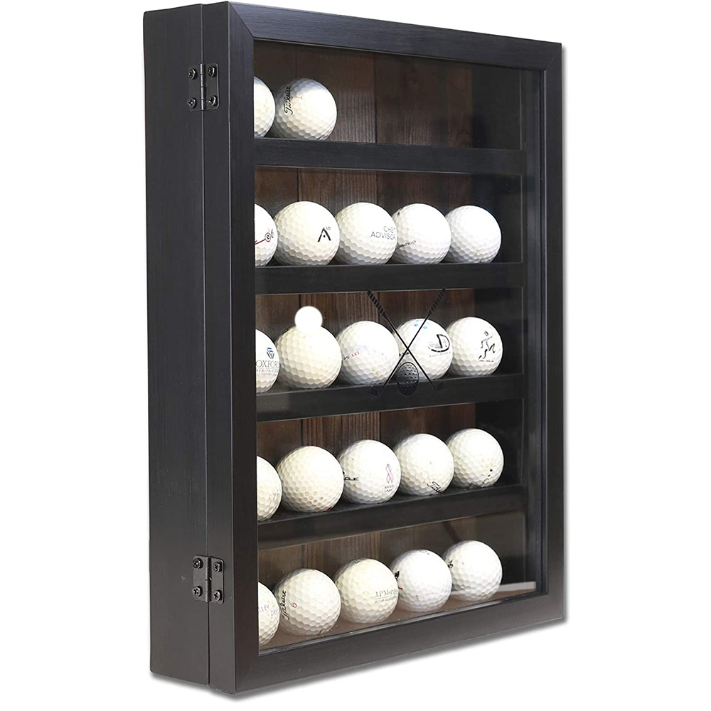 25 Golf Ball Shadow Box Display Case
