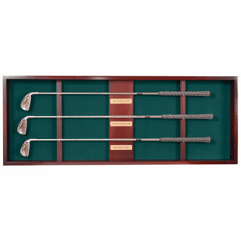 3 Golf Club Shadow Box Display