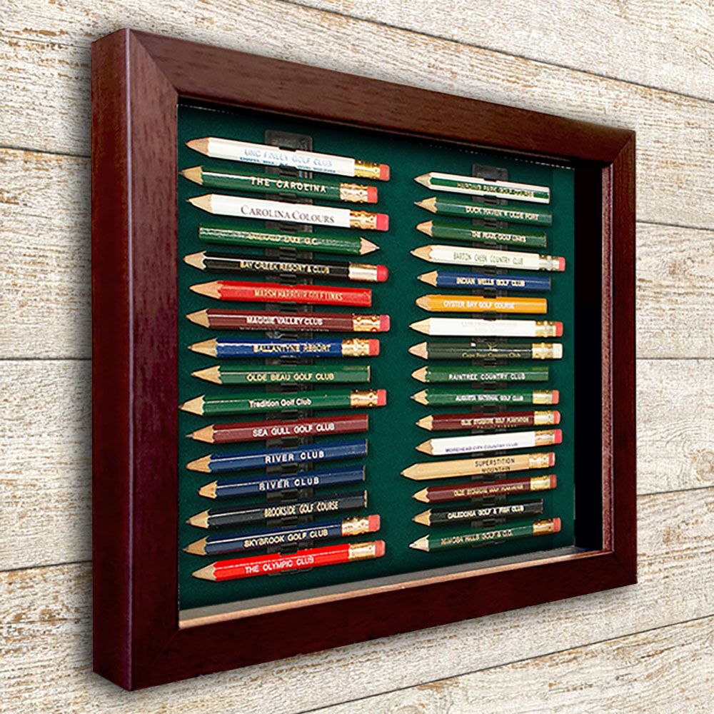 32 Golf Pencil Display Case - Cherry