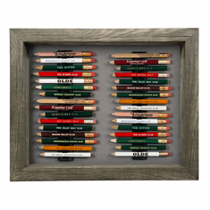 Golf Pencil Collection Display Case Rack