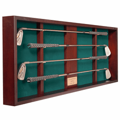 Golf Club Putter Wall Display Case, Rack, Stand, Box