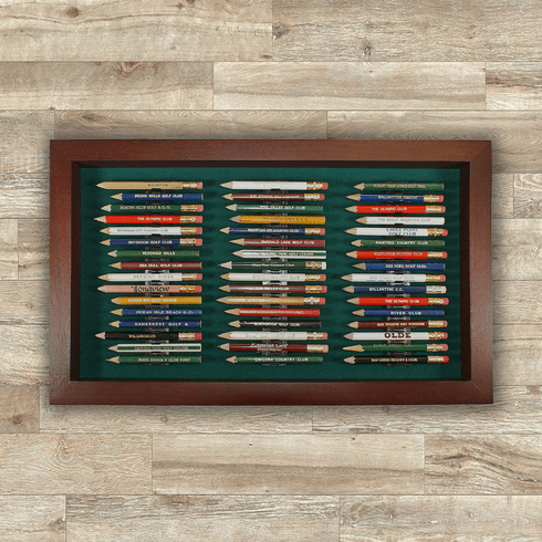 48 Golf Pencil Display Case - Cherry | Great Golf Memories