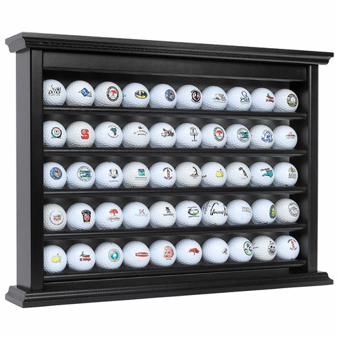50 Golf Ball Display Rack - Black | Great Golf Memories
