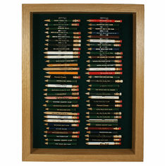 Golf Pencil Collection Display Case Rack