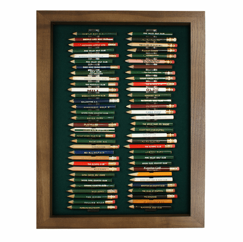 64 Golf Pencil Display Case - Walnut