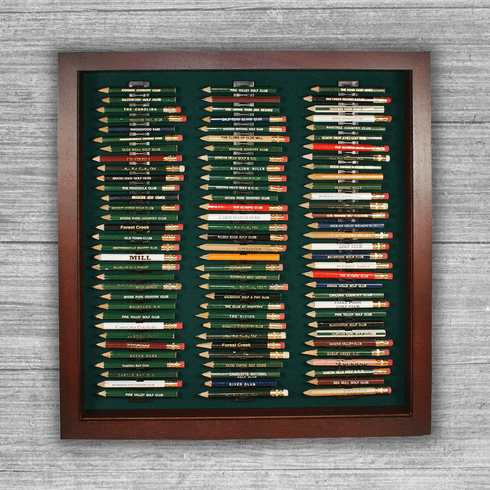 96 Golf Pencil Display Case - Cherry | Great Golf Memories