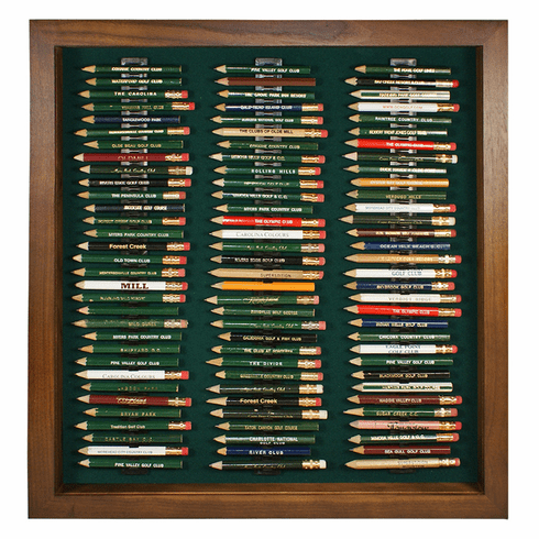 96 Golf Pencil Display Case - Walnut