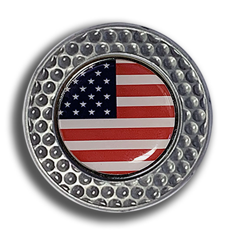 American Flag Button