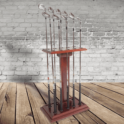 Golf Club Putter Wall Display Case, Rack, Stand, Box