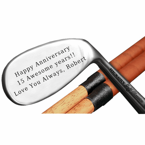 Engraved Classic Hickory Niblick Club | Great Golf Memories