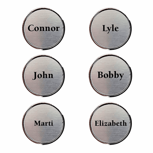 Individually Personalized Golf Ball Markers