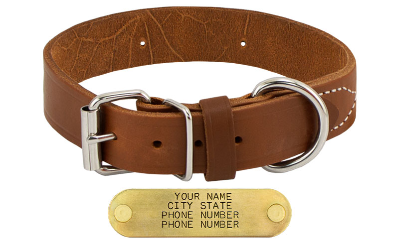 1-1/4 in. Gun Dog Deluxe Leather Standard Dog Collar. $16.99.