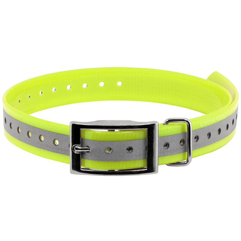 MOPIX - 1 in. Yellow Reflective Collar Strap.
