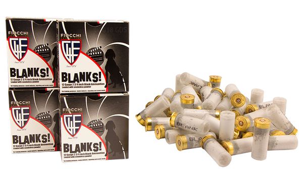 Fiocchi 12-Gauge Blanks (100 rounds -- 4 boxes). $90.00.