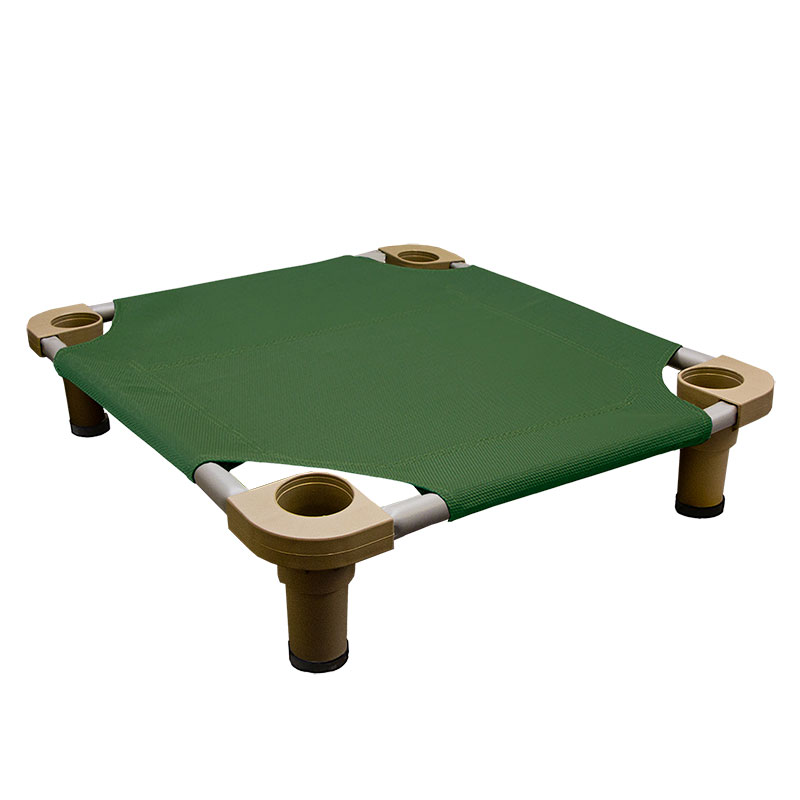 MOPIX - 30" Square Medium Hunter Green Weave Cot.