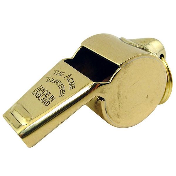 Acme Thunderer Metal Whistle #60 1/2 Brass. $9.99.