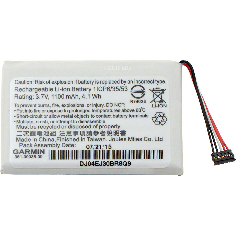 MOPIX - Garmin TT15 / T5 MINI Battery Detail.