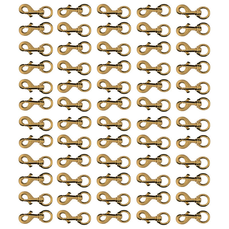 Bolt Snap / Round Swivel Eye -- Brass 3-1/8 in. Long -- 60 Pack. $149. ...