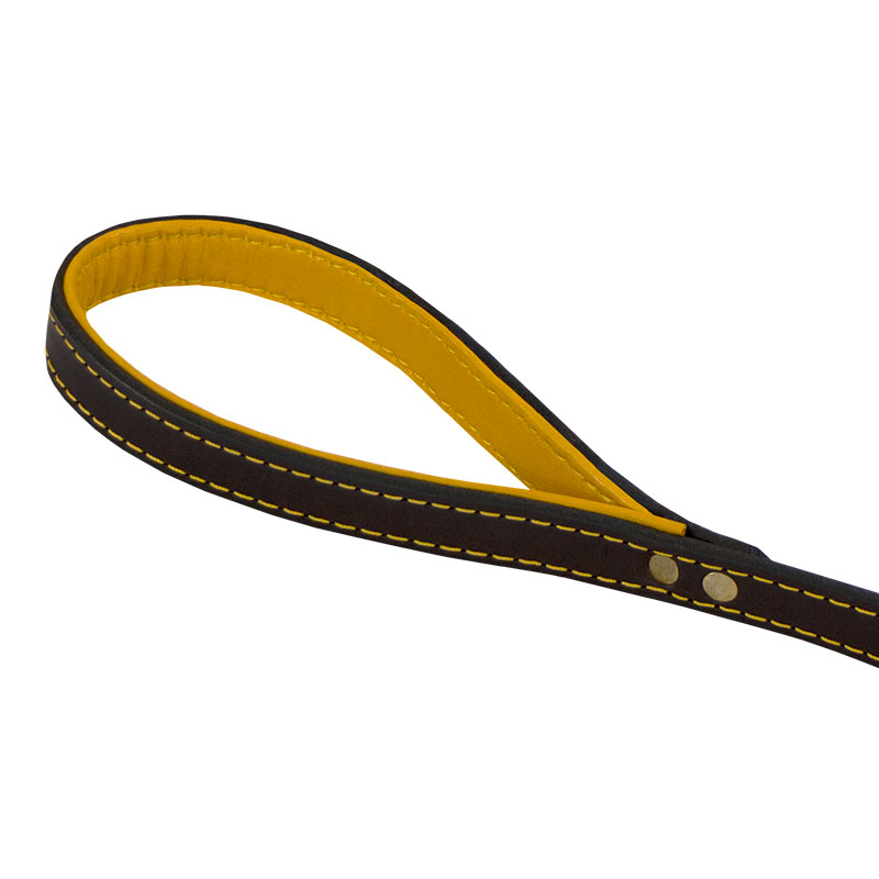 MOPIX - Deer Tan Latigo Leather Lead Handle Attachment.