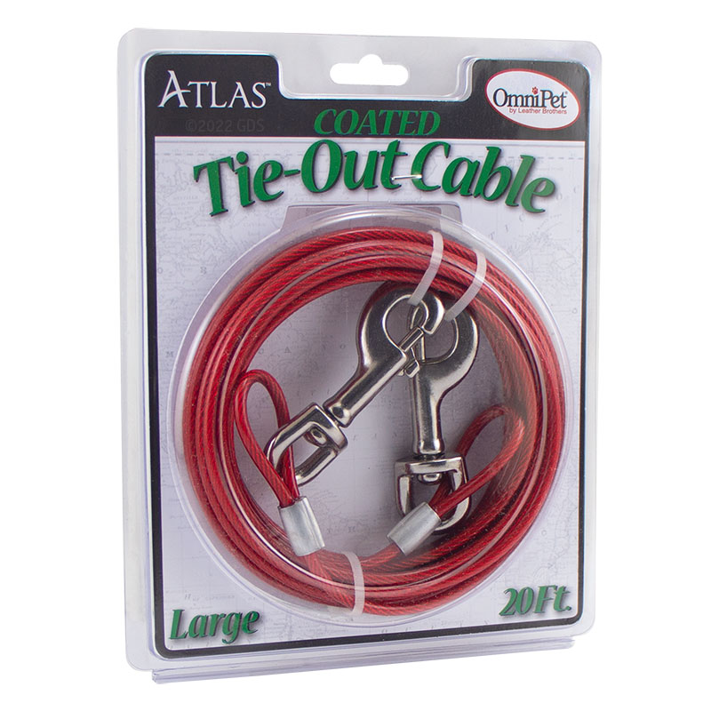 MOPIX - Dog Coated Tie-Out Cable Box -- Large 20 ft. by OmniPet.