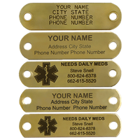Buy Dog Collars: FREE Brass Dog Name Plate w/ most dog collars!