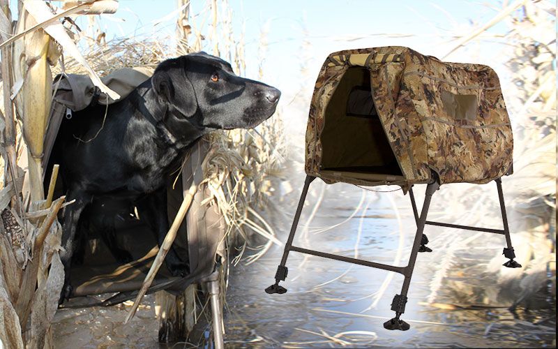 Duck Dog Stands, Blinds & Boat Ladders for Duck Hunting.