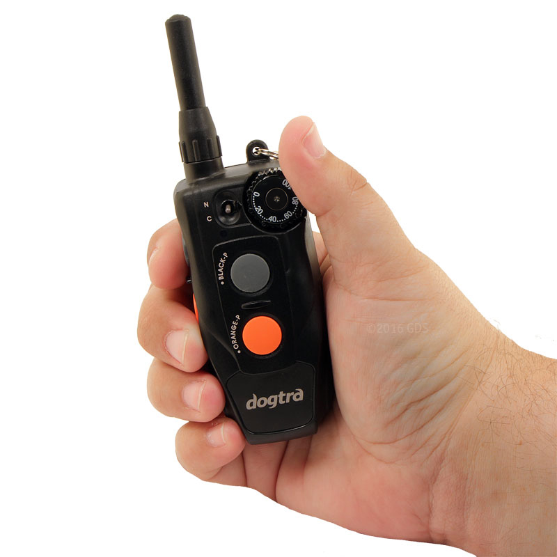 MOPIX - Dogtra 202C Transmitter in Hand.