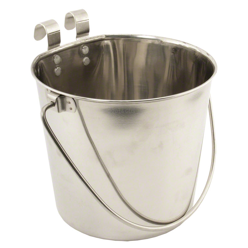 Flat Sided Water Bucket with Riveted Hooks - 4 Quart. $39.99.