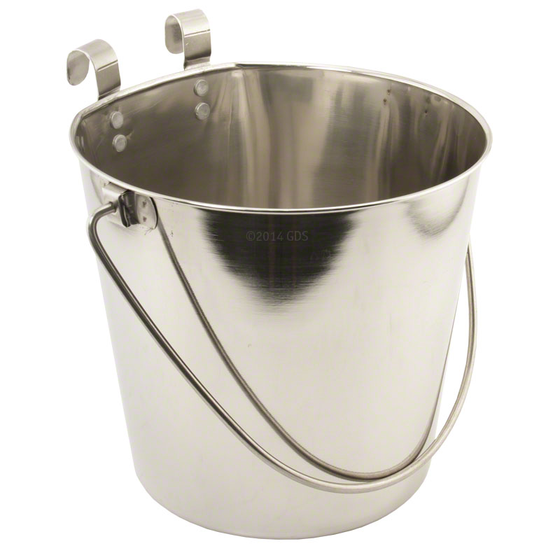 Flat Sided Water Bucket with Riveted Hooks - 6 Quart. $39.99.