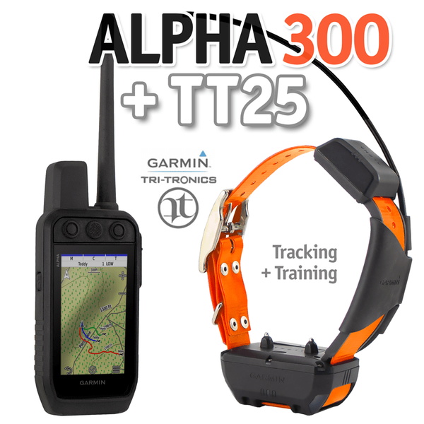 Garmin ALPHA 300 + TT25 GPS Dog Tracking E-Collar Combo. $1,149.98 ...