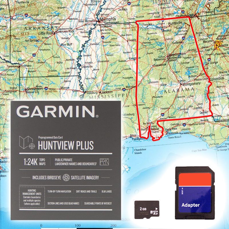 Garmin Huntview PLUS Map Card - Alabama. $89.99.