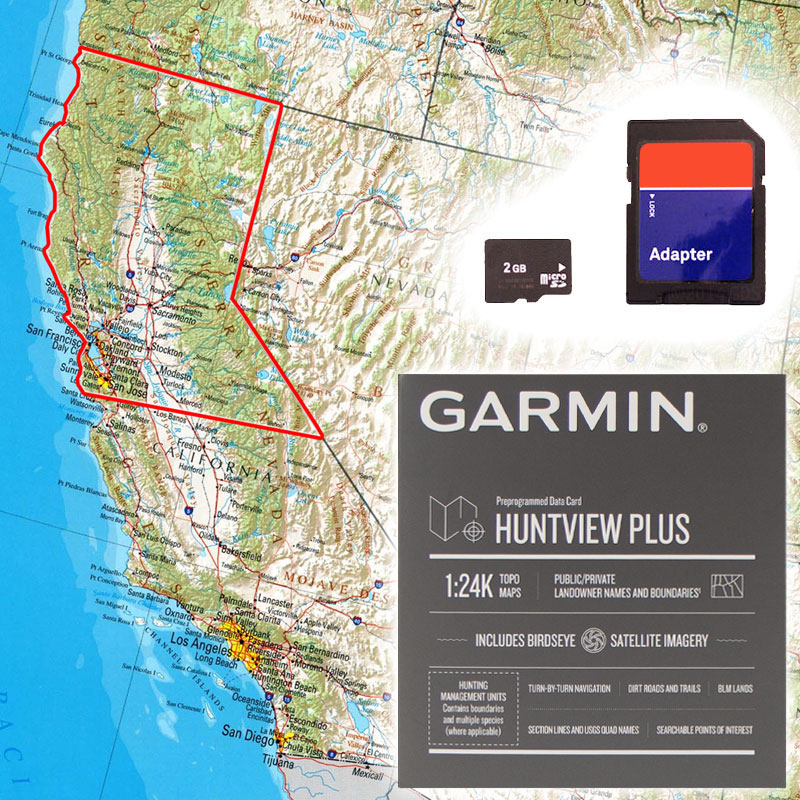 Garmin Huntview PLUS Map Card - California North. $89.99.