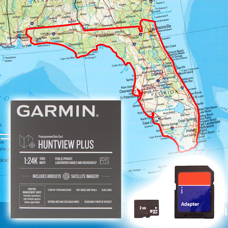 Garmin Huntview PLUS Map Card - Florida. $89.99.