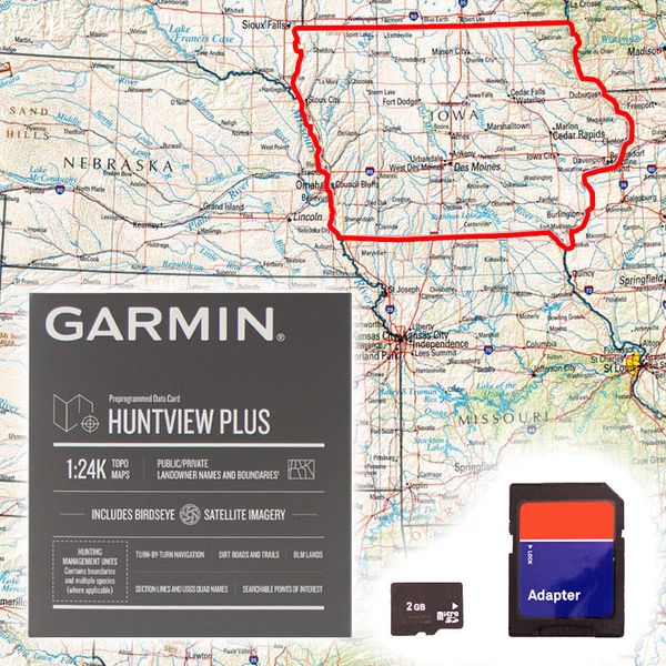 Garmin Huntview PLUS Map Card - Iowa. $89.99.