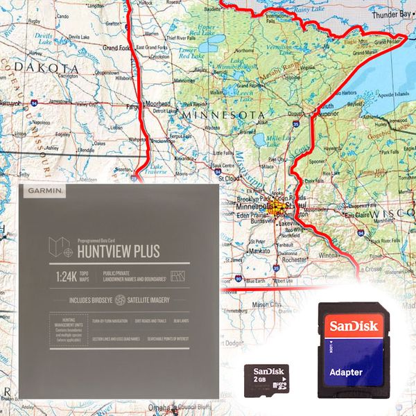 Garmin Huntview PLUS Map Card - Minnesota. $89.99.