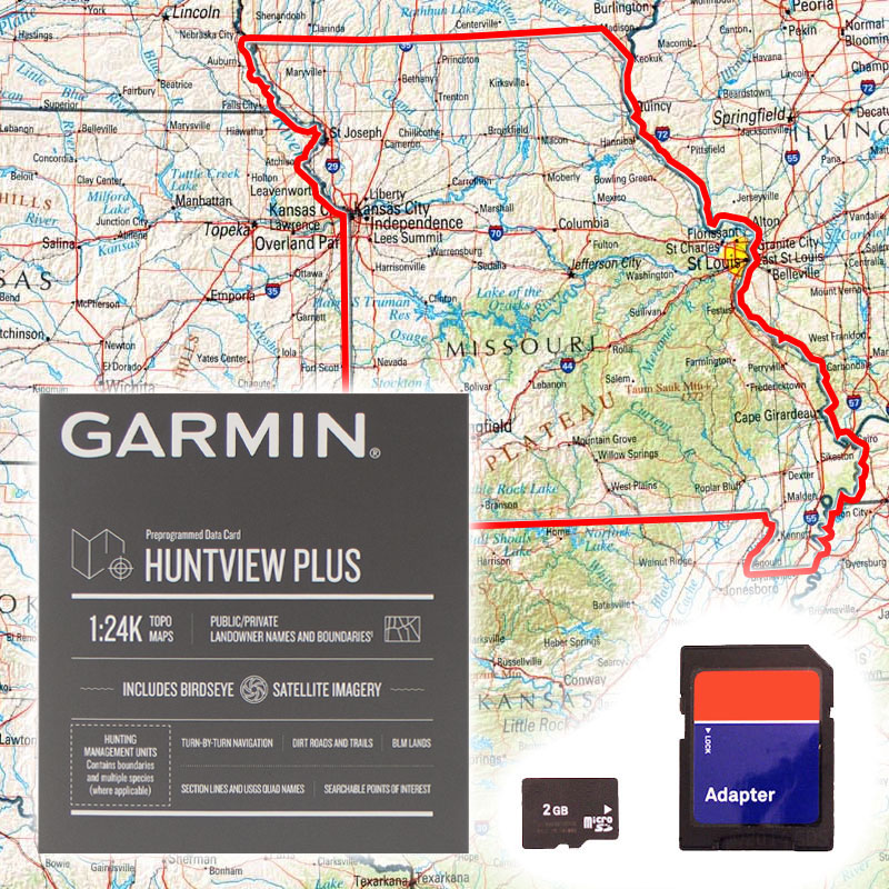 Garmin Huntview PLUS Map Card - Missouri. $89.99.