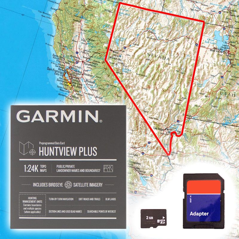 Garmin Huntview PLUS Map Card - Nevada. $89.99.