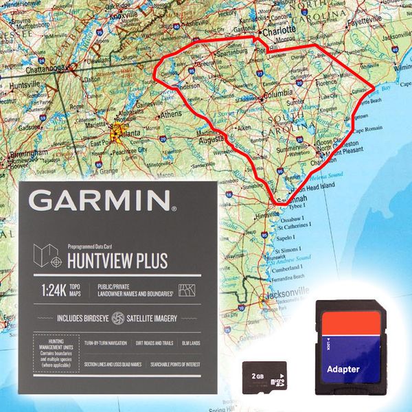 Garmin Huntview PLUS Map Card - South Carolina. $89.99.